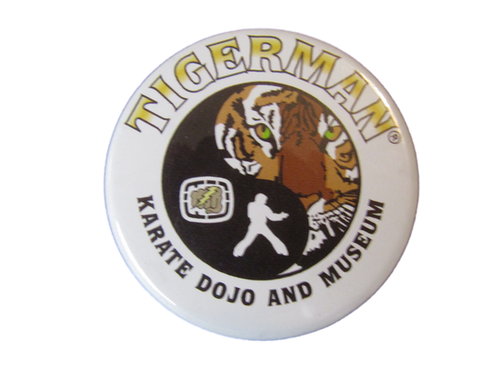 TigerMan Dojo and Museum 1 5/8" Button With Iconic Tigerman Logo ...