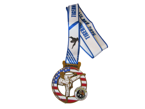 TigerMan Dojo & Museum Commemorative Medal 3" Round with Ribbon ...
