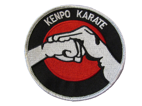 TigerMan Karate Dojo & Museum 4" Kenpo Round Karate Iron On Patch ...