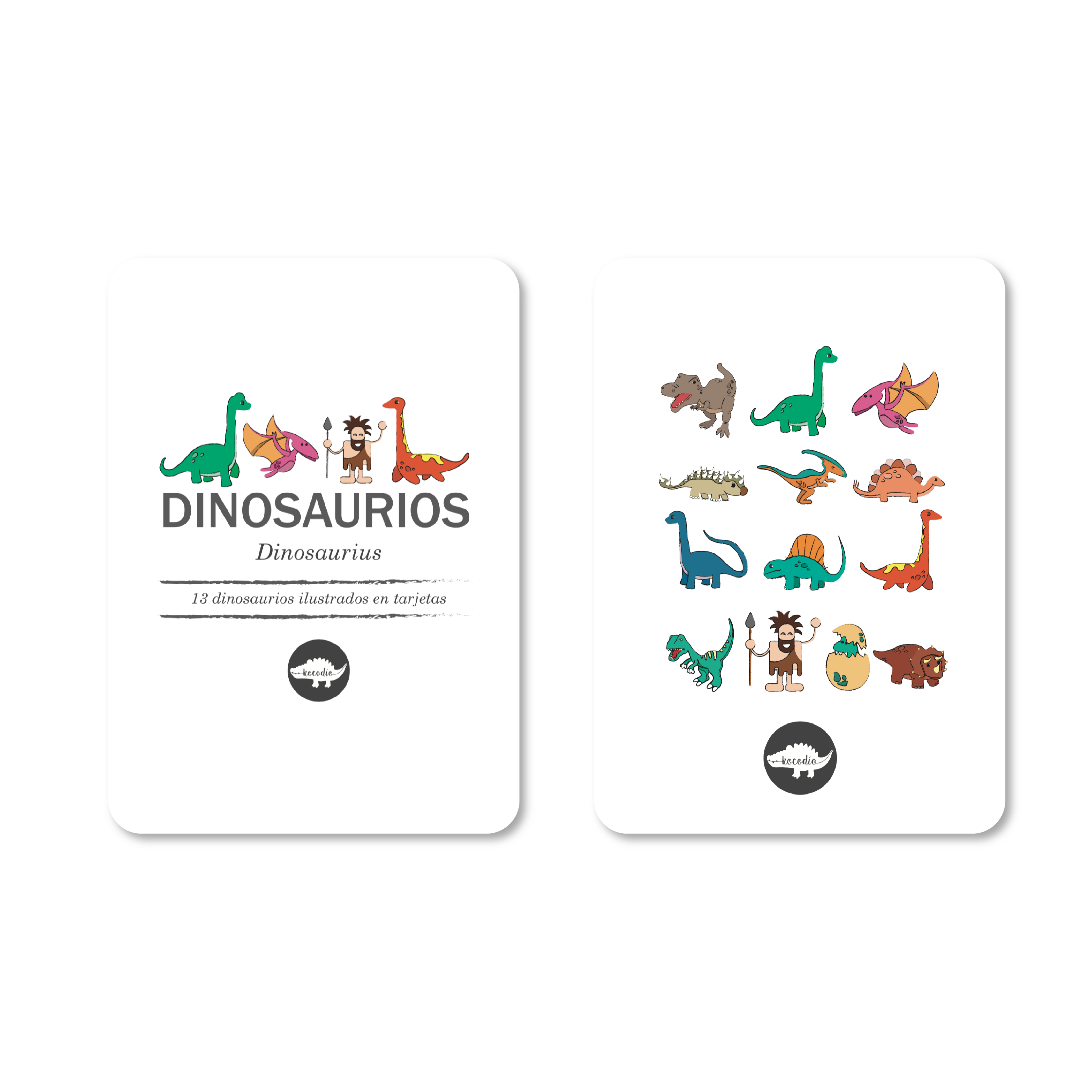 Flash Cards Dinosaurios | kocodio