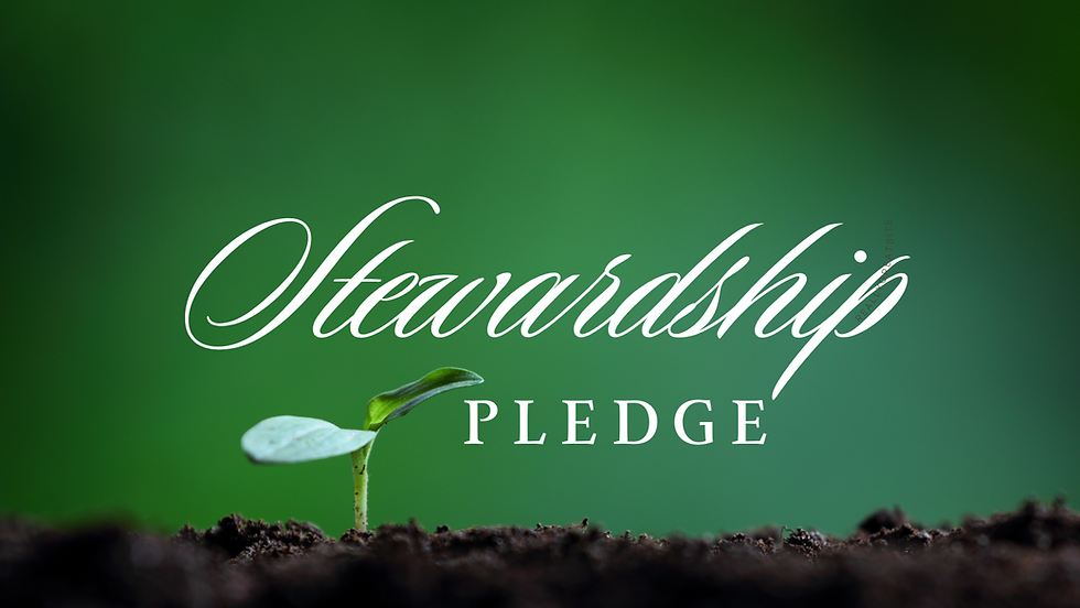 Stewardship Pledge | GHRMPGH