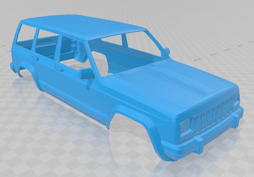 3D Jeep Cherokee 1990 Kep STL Dosyası | Atölye Damla