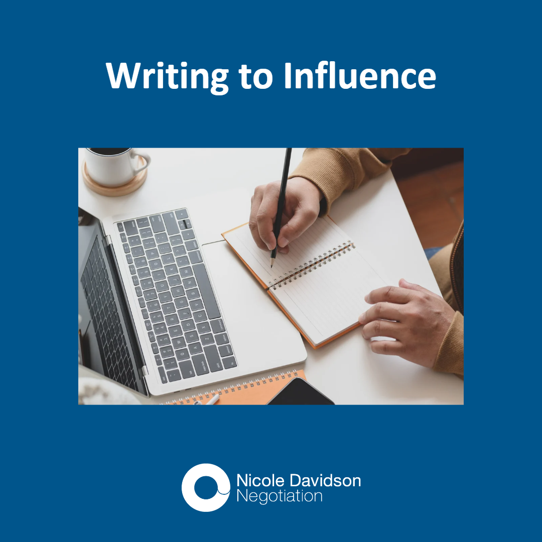 Writing to Influence | Nicole Davidson