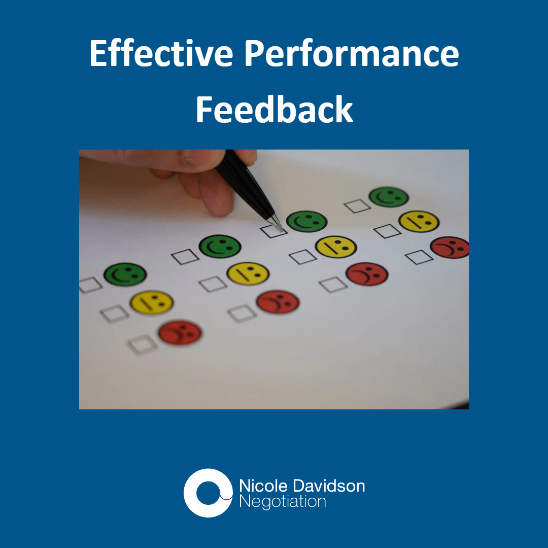 Effective Performance Feedback | Nicole Davidson