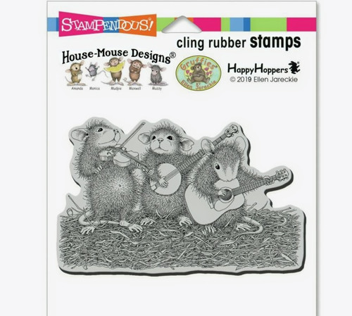 Band Mice Rubber Stamp | Scrappers Cove