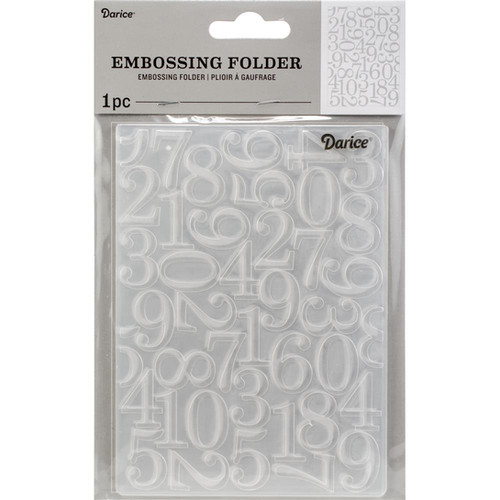 Numbers Embossing Folder | Scrappers Cove
