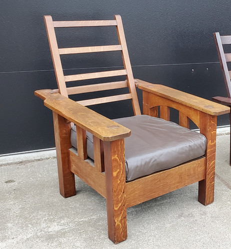 Tobey Furn. Co Morris Chair | Carol Eppel Antiques