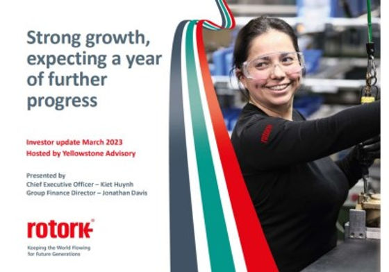 Rotork plc: Strong growth, expecting a year of further progress