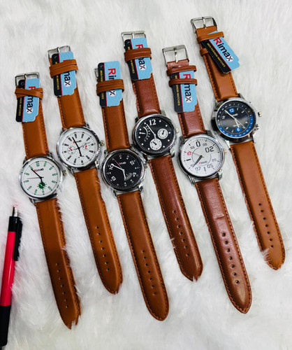 Mens Leather ANALOG Watch pack of 3 | Bebris