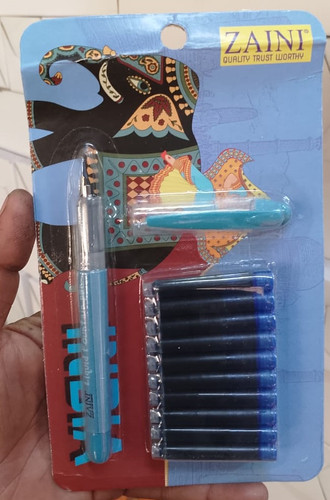 ZAINI Fountain pen Cartridge type with (MEGA 20 Cartridges inbuilt pack ...