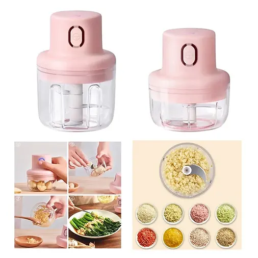 USB Rechargeable Portable Mixer Grinder Blender Machine 300ml Bebris
