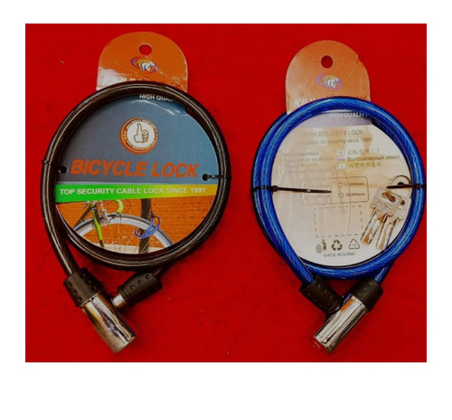 Bike and helmet Security Cable Lock with Keys (Normal) | Bebris