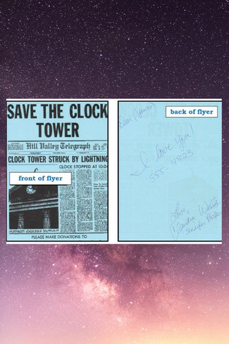 Clock Tower Flyer | Claudia Wells