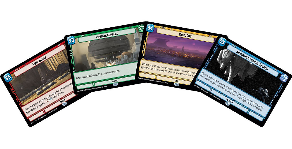 Star Wars Unlimited Custom Cards (Bases and Structures)