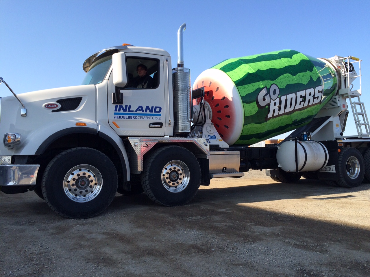 Watermelon concrete truck cementing loads of media attention ...