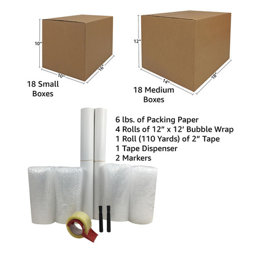 Heavy-Duty 2-Bedroom Moving Box Kit | Titan Relocation