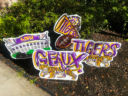 LSU Yard Signs | Art By Allie