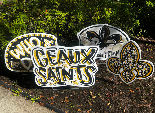 Saints Yard Signs | Art By Allie