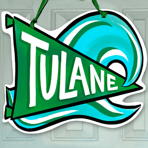 Tulane Door Hanger | Art By Allie
