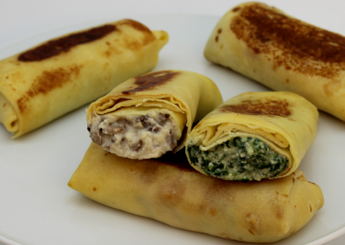 stuffed crepes (vegetarian) - pack of 2 | Rochelle-Food