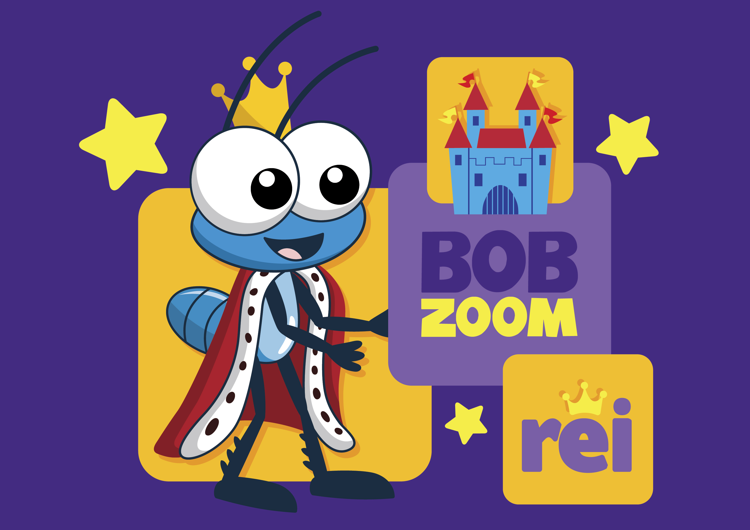 Bob Zoom - Personagem Animado Infantil | Bob Zoom Rei