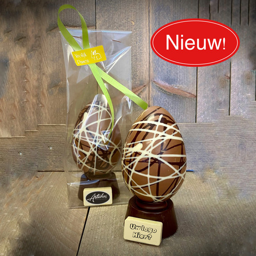 Chocolade ei spaghetti met voetje | Artichoc