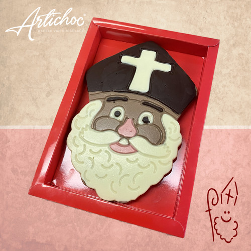 Chocolade Sinterklaas tablet 200 gram | Artichoc