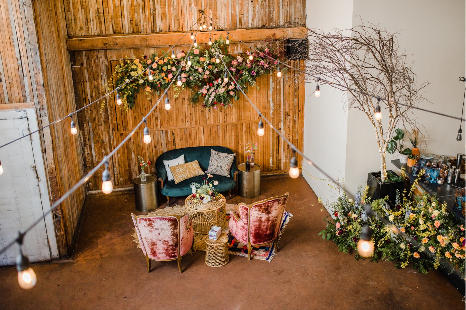A Colorful Spring Wedding Reception at the Sole Repair Shop