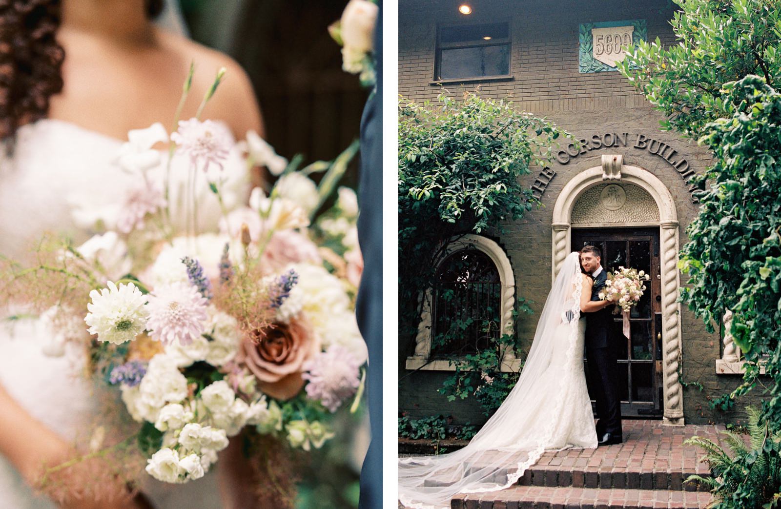 Pastel Romance at The Corson Building Wedding