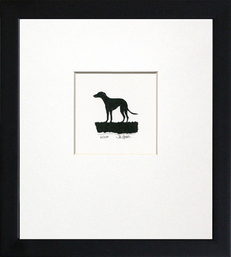 Whippet - Design no.2 in Black Frame | johnspeight