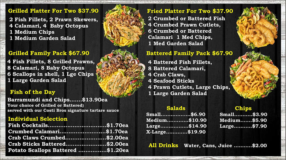 Cooked Seafood | Costi Bros Seafoods Roselands