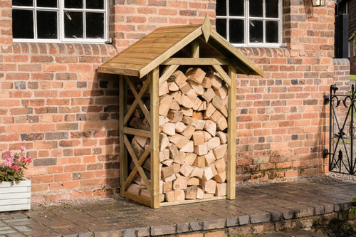 Forest Apex Wall Log Store | Pepper’sGardenCentre