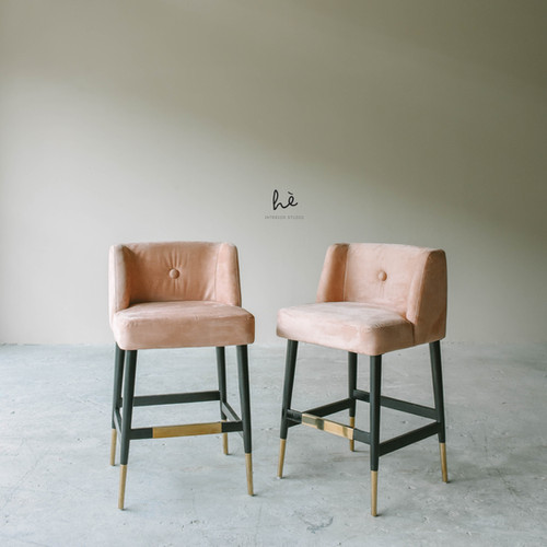 COUNTER STOOL DROP OF WATER (Ultra-Luxury Fabric) | Hè Studio