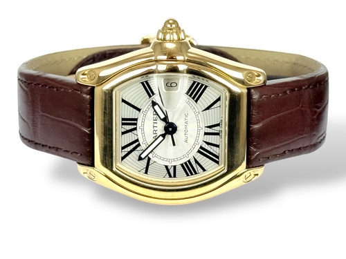 CARTIER Roadster, 2524, 18ct Yellow Gold Automatic, Boxed | pomerance ...
