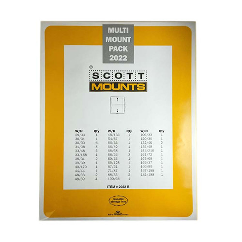 Scott Mount set for 2022 Scott Supplements | Global Stamps