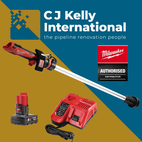 Milwaukee M12 Stick Pump battery & charger combo | C J Kelly Ltd