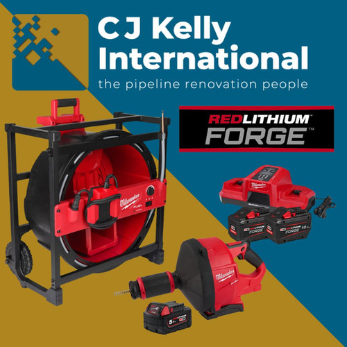 Milwaukee M18 FUEL Drain Cleaning Bundle High-Speed Flexible Shaft ...