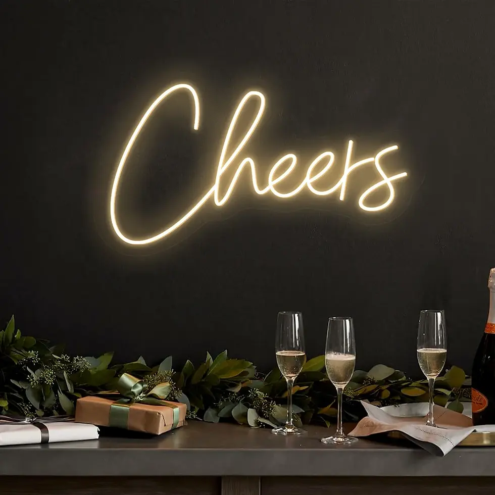 "Cheers" LED Sign | Gala and Grove Event