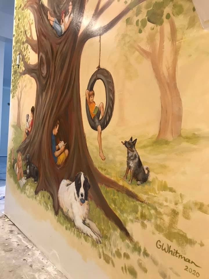 Reading Tree mural | GaleWhitman.com