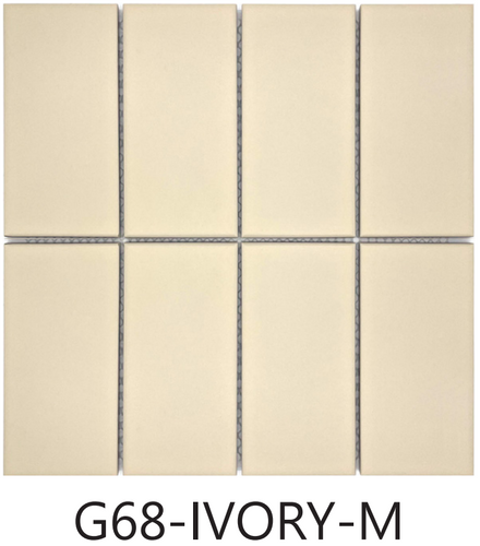 G68-Ivory-M, Tile Size:68x136mm, Sheet Size:288x280mm (36boxes) | Gustofil
