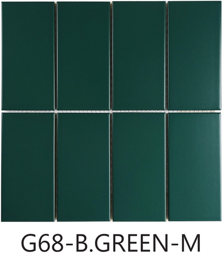 G68-B.Green-M, Tile Size:68x136mm, Sheet Size:288x280mm (15boxes ...