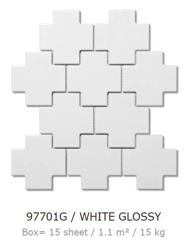 Swiss Cross Porcelain 97x97 | Gustofil