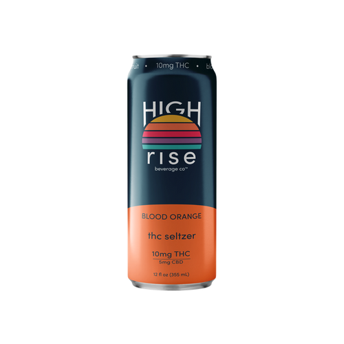 High Rise THC Seltzer- Blood Orange 10mg THC/5mg CBD | Prohibition No. 9