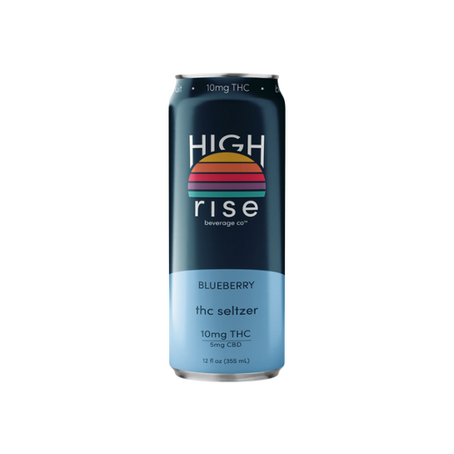 High Rise THC Seltzer- Blueberry 10mg THC/5mg CBD | Prohibition No. 9