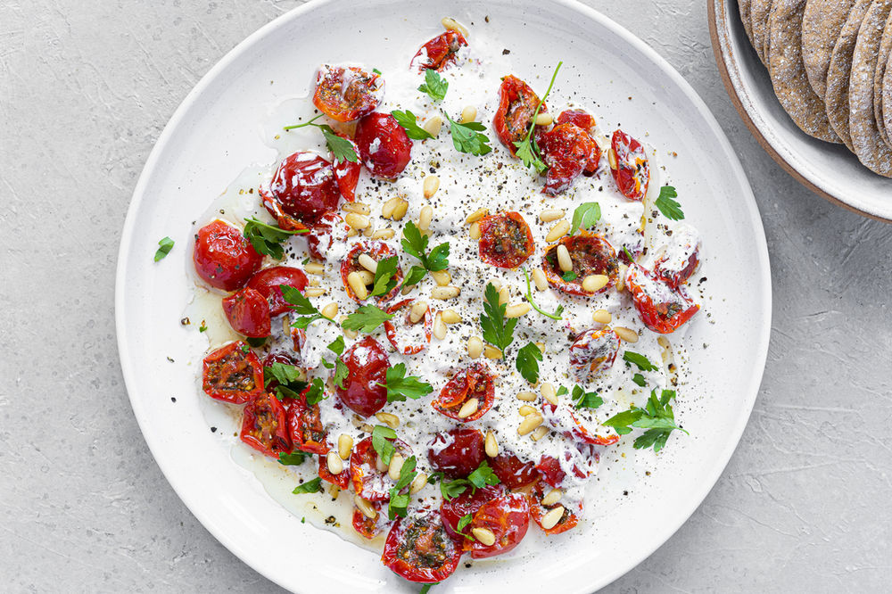 simple burrata starter