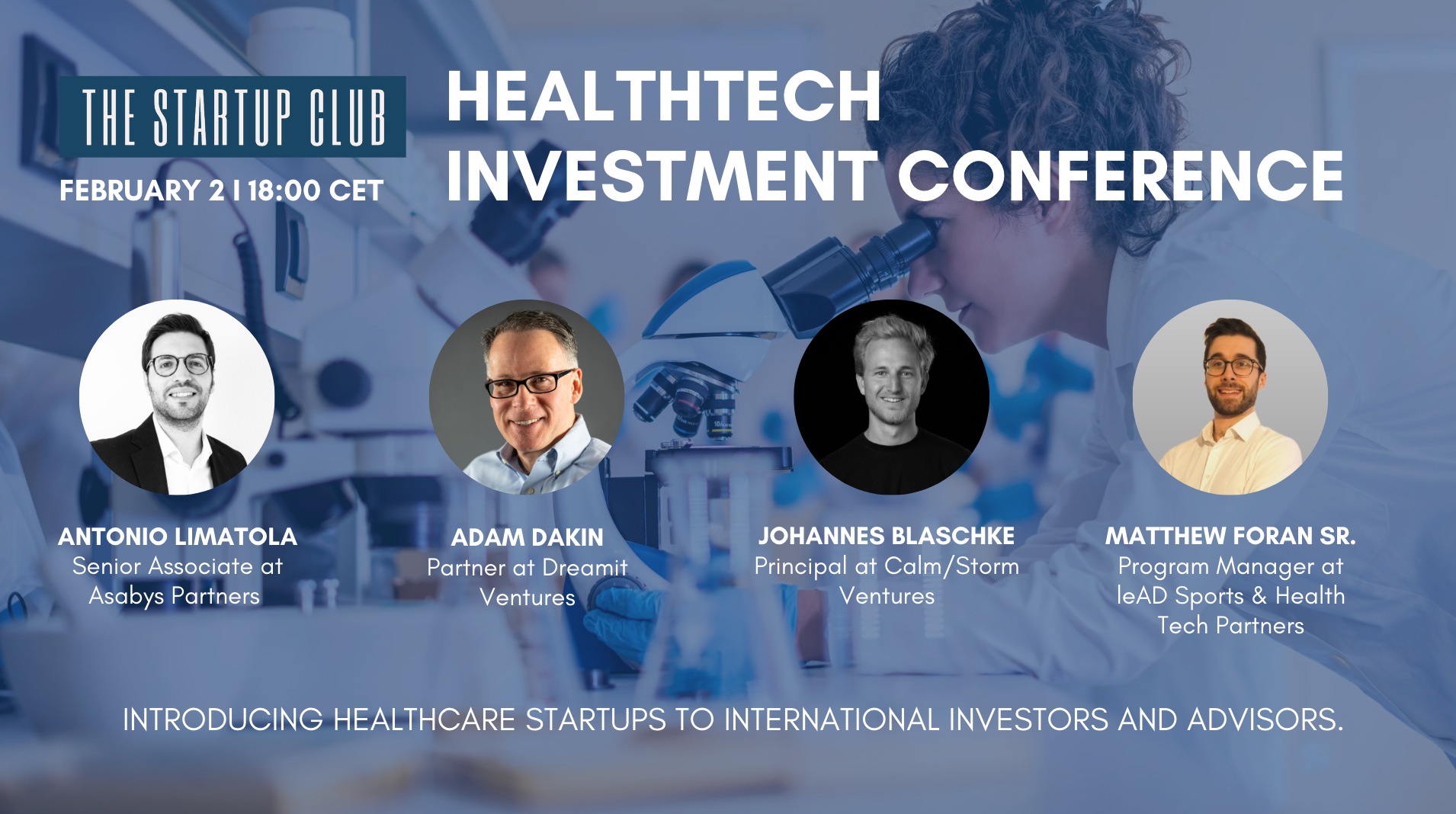 Health Tech Investment Conference | Startupclub