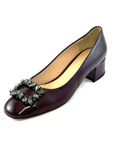 Poletto 9168 Leather Kitten Heel Pump | TMNEWYORK