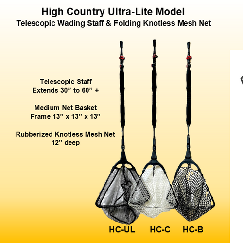 High Country | Ultra-Lite Telescopic Staff & Rubberized Mesh NetBig ...