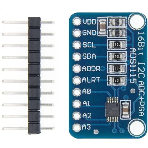 ADS1115 16-Bit ADC- 4 Channel with Programmable Gain Amplifier | Technoventor