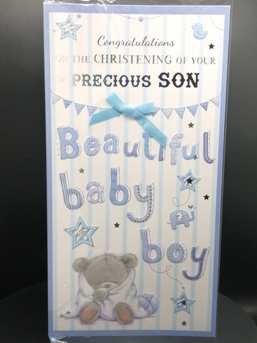 On the Christening of Your Precious Son Card | Arnett Creations